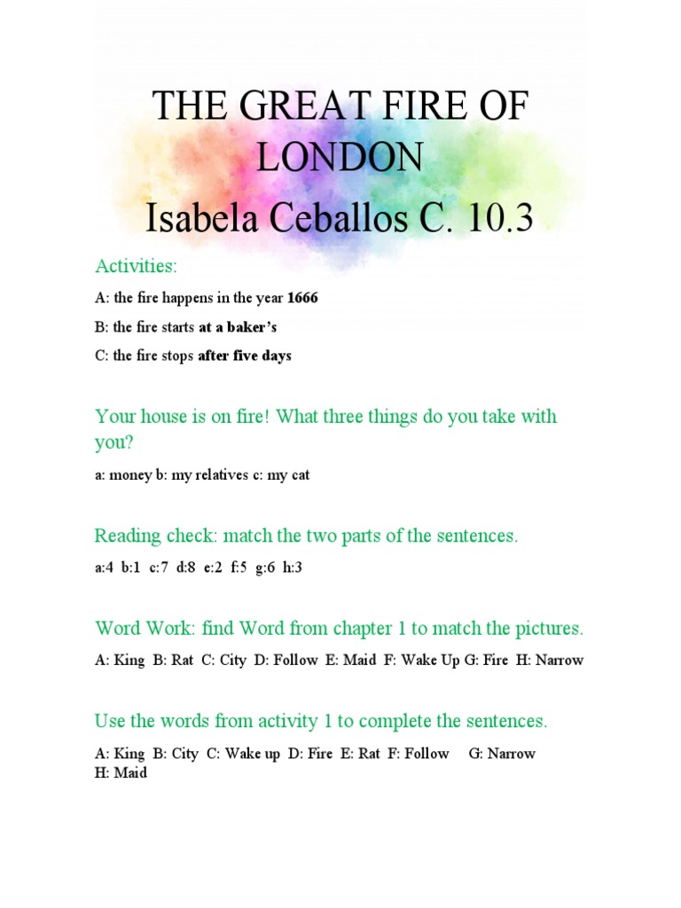 The Great Fire of London | PDF