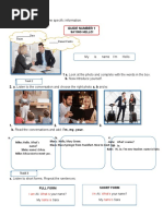 Top Notch 1 Unit 3 Assessment | PDF