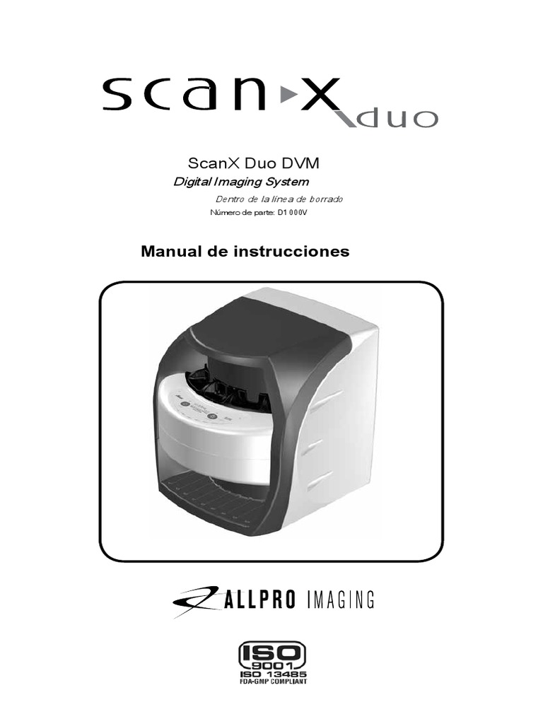 ScanX - Duo - DVM - OM - D1105V - RevF - En.es PDF | PDF | USB ...