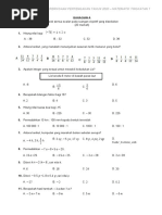 Mid Year Exam Form 1 Mathematics | PDF