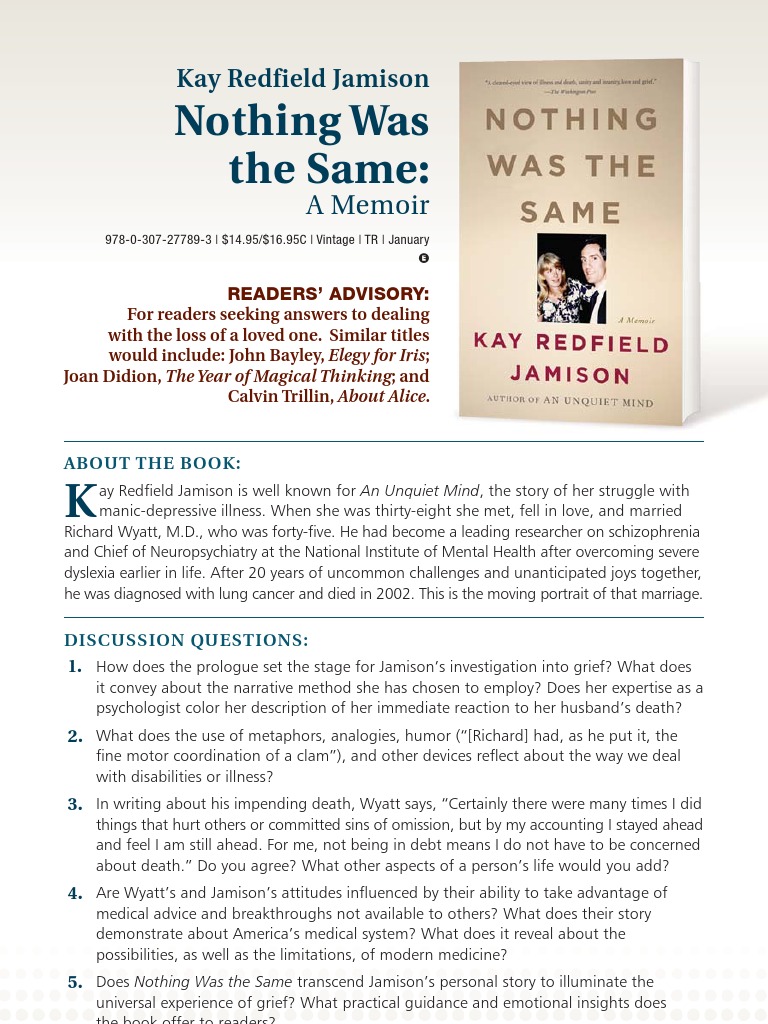 Mini-Guide: Nothing Was The Same | PDF | Behavioural Sciences | Mental ...