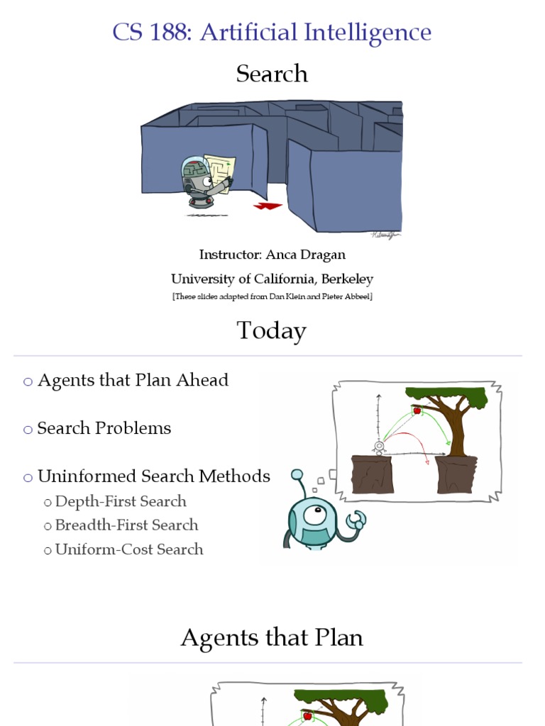 CS 188: Artificial Intelligence: Search | PDF | Algorithms And Data ...