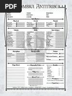 VTM V5 Sheets | PDF