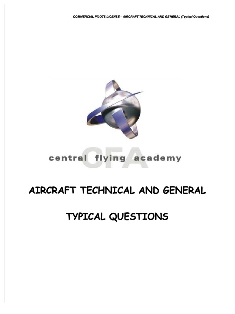 DGCA CPL Technical Question Bank | PDF | Flight Control Surfaces ...