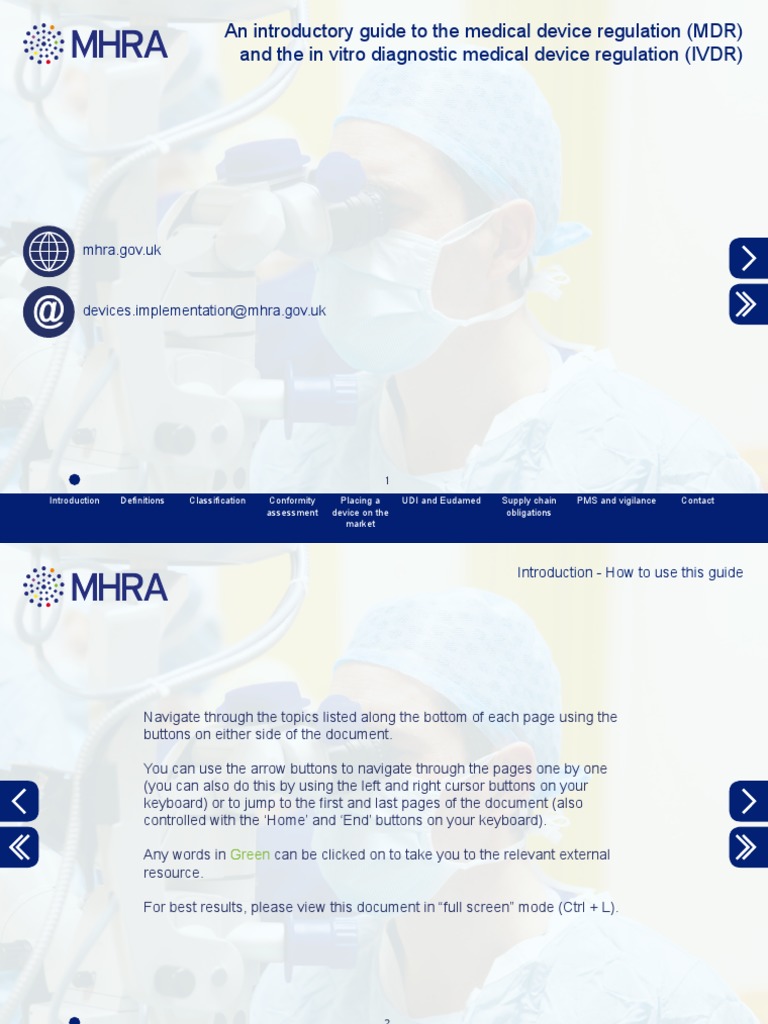 IVDR and MDR Compliance Guide | PDF | Medical Device | Health Care