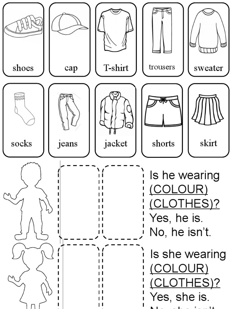 WORKSHEET Get Dressed CEFR YEAR2 | PDF