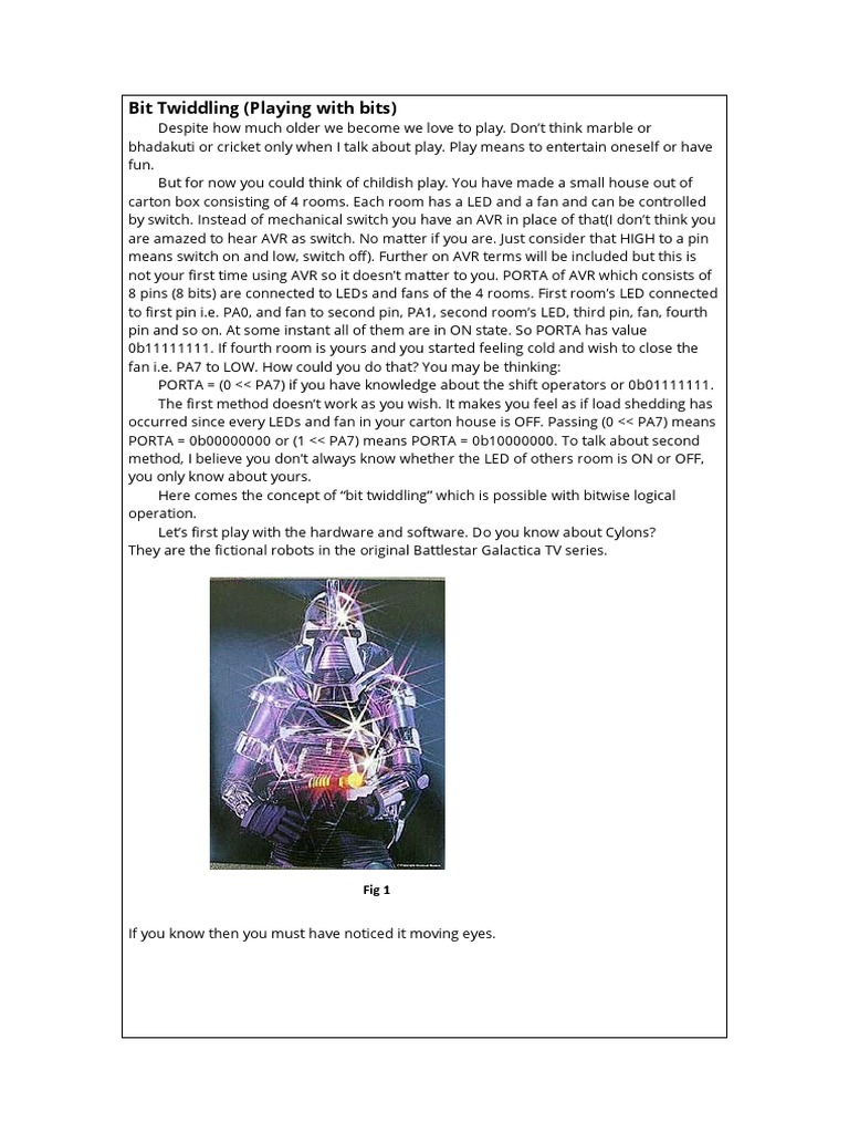 Bit Twiddling (Playing With Bits) | PDF | Theoretical Computer Science | Computer Architecture