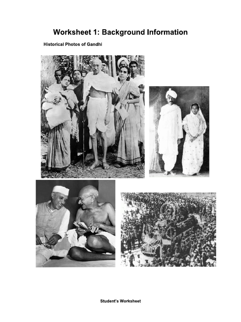Gandhi Student Handouts PDF | PDF