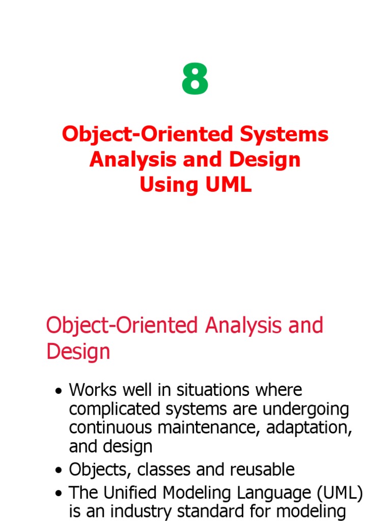 Object-Oriented Systems Analysis and Design Using UML | Download Free PDF | Class (Computer ...