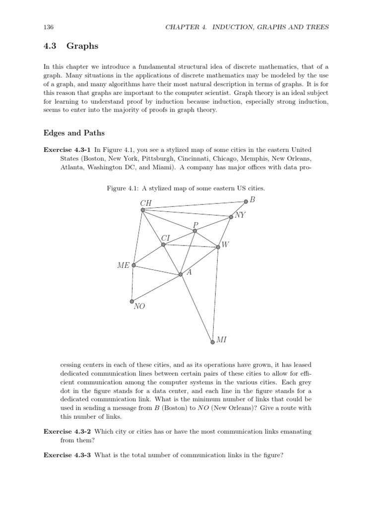 4.3 Graphs: Edges and Paths | PDF | Vertex (Graph Theory) | Combinatorics