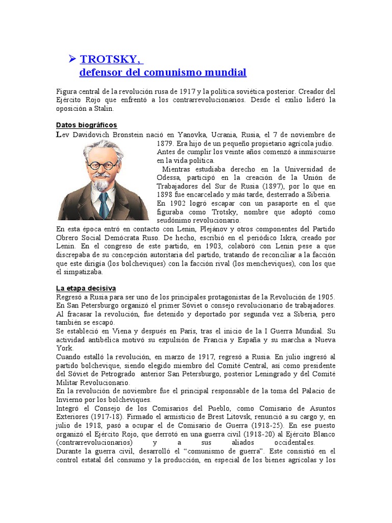 TROTSKY | PDF | Leon Trotsky | Vladimir Lenin