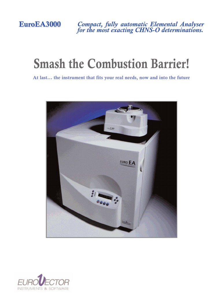 Eurovector EuroEA3000 | PDF | Calibration | Combustion