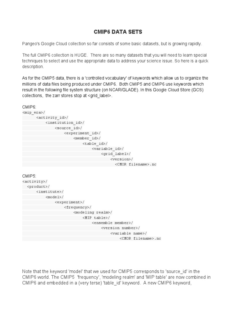 Manual de Pangeo CMIP6 Google Cloud Data | PDF | Computing | Nature
