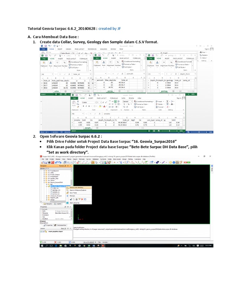 Tutorial Geovia Surpac 6.6.2 20171007 | PDF