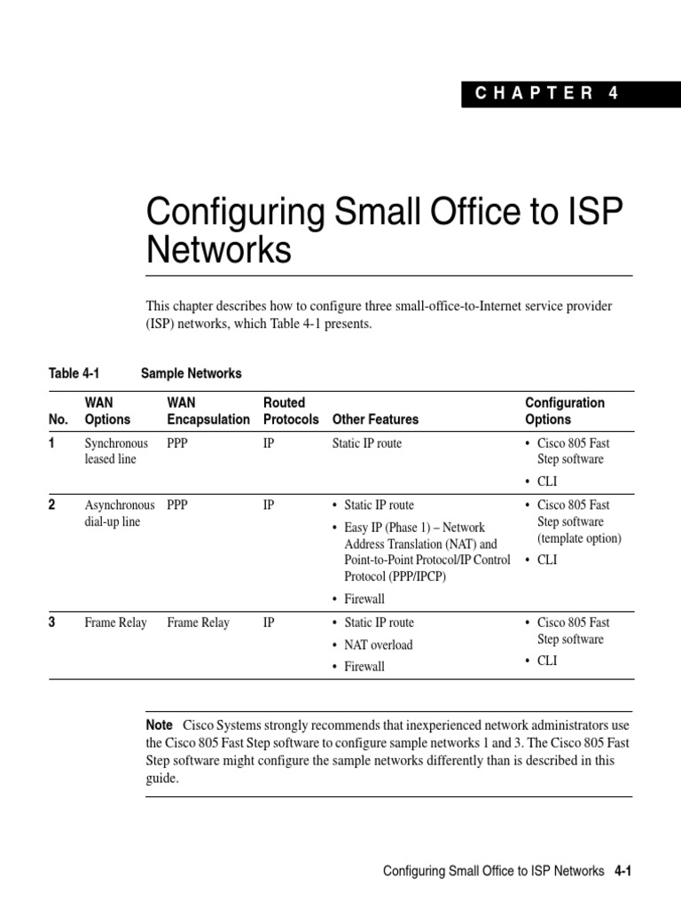 Configuring Small Office Networks | PDF | Router (Computing) | Ip Address