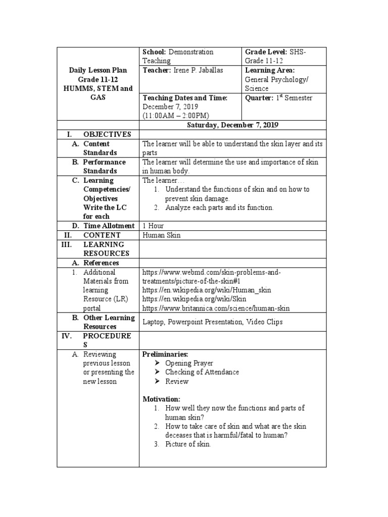 Understanding Human Skin Structure and Functions | PDF | Skin ...