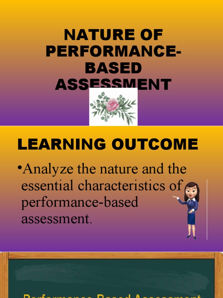 Chapter 3 Nature Of Performance Based Assessment PDF Educational 
