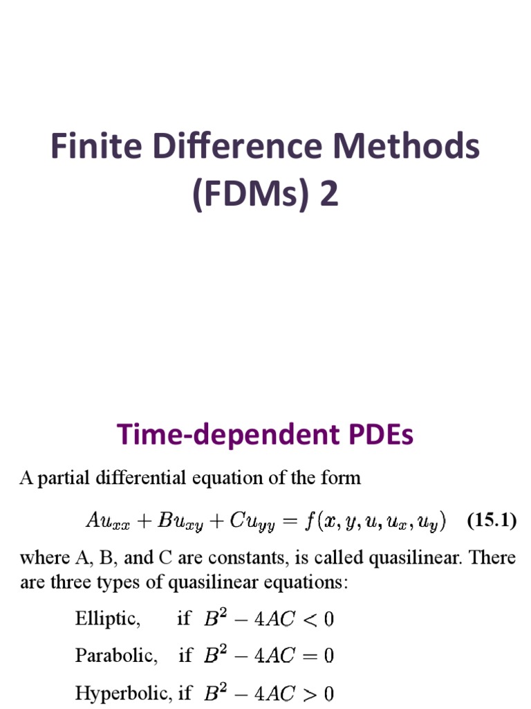 Finite Difference Methods (FDMS) 2 | Download Free PDF | Partial ...