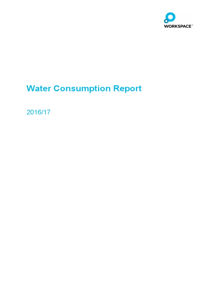 WSG Water Consumption Report 1617 V2 | PDF | Water | Water Management