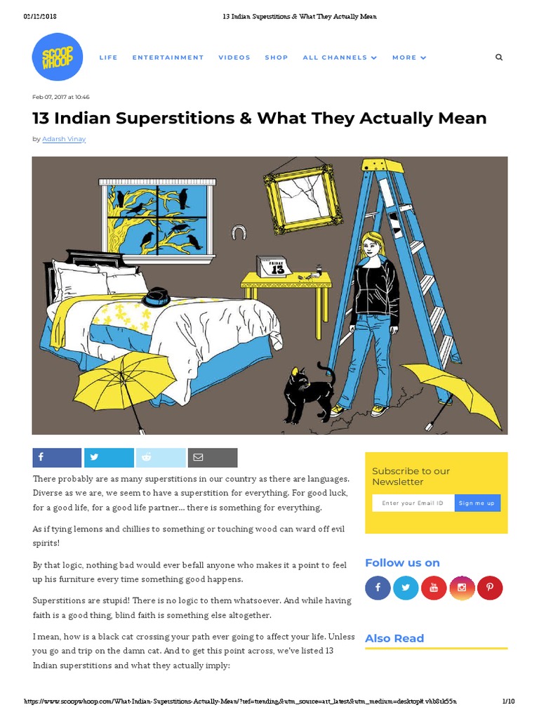 13 Indian Superstitions & What They Actually Mean | PDF | Sikhism