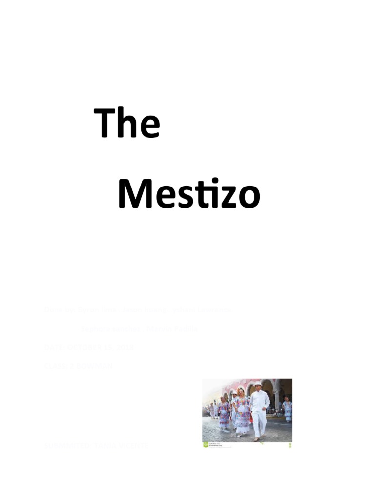 Mestizo Culture | PDF | Belize | Maya Peoples