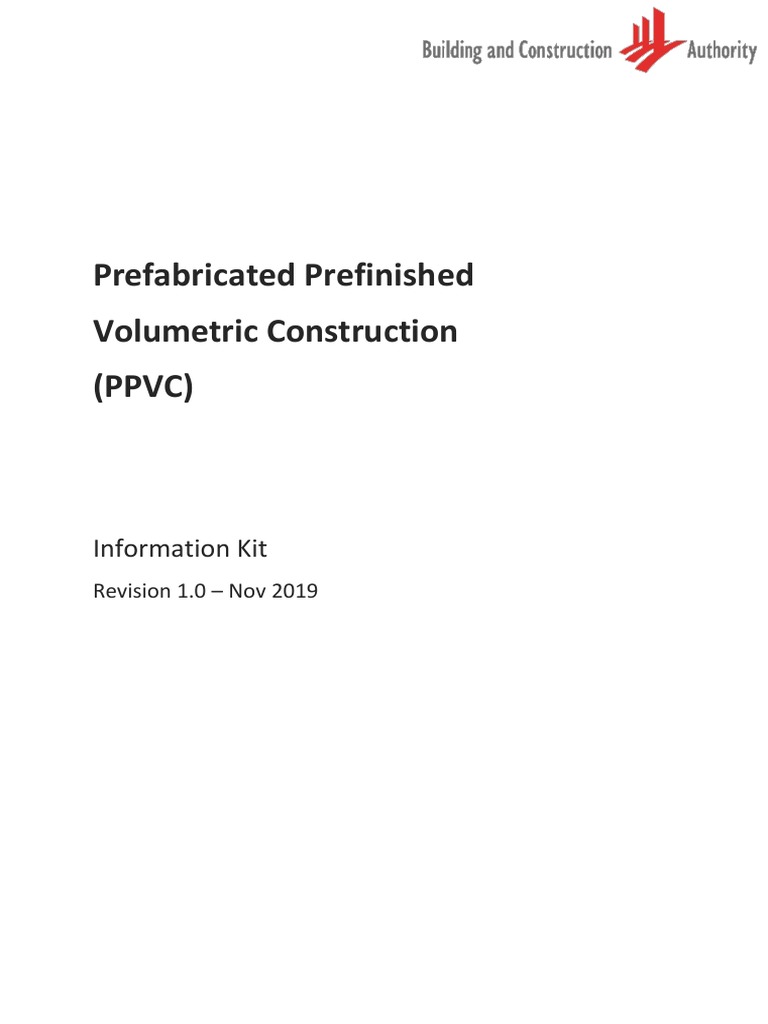 Prefabricated Prefinished Volumetric Construction (PPVC) : Information ...