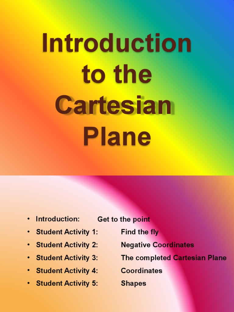 Introduction to Cartesian Plane | PDF | Cartesian Coordinate System ...
