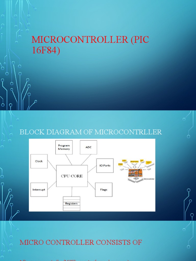 Microcontroller (PIC 16F84) | PDF | Microcontroller | Computer Data