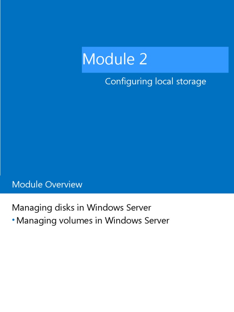 Configuring Local Storage | PDF | File System | Hard Disk Drive