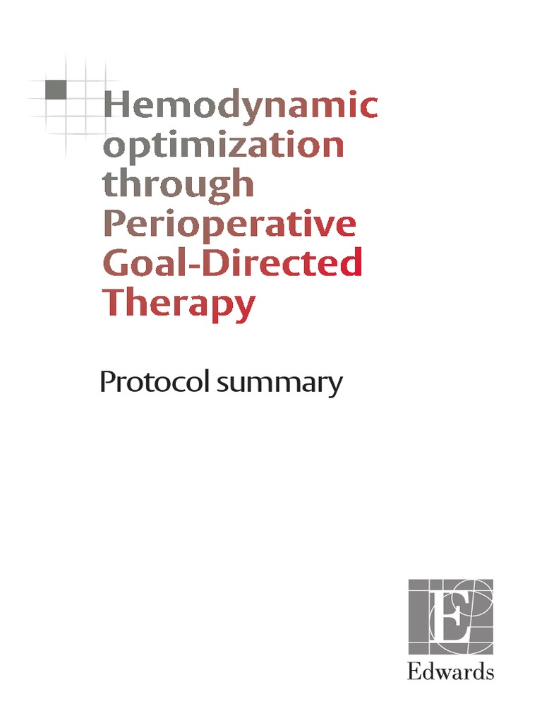 PGDT Protocol Summary Reference | PDF | Hemodynamics | Blood Pressure