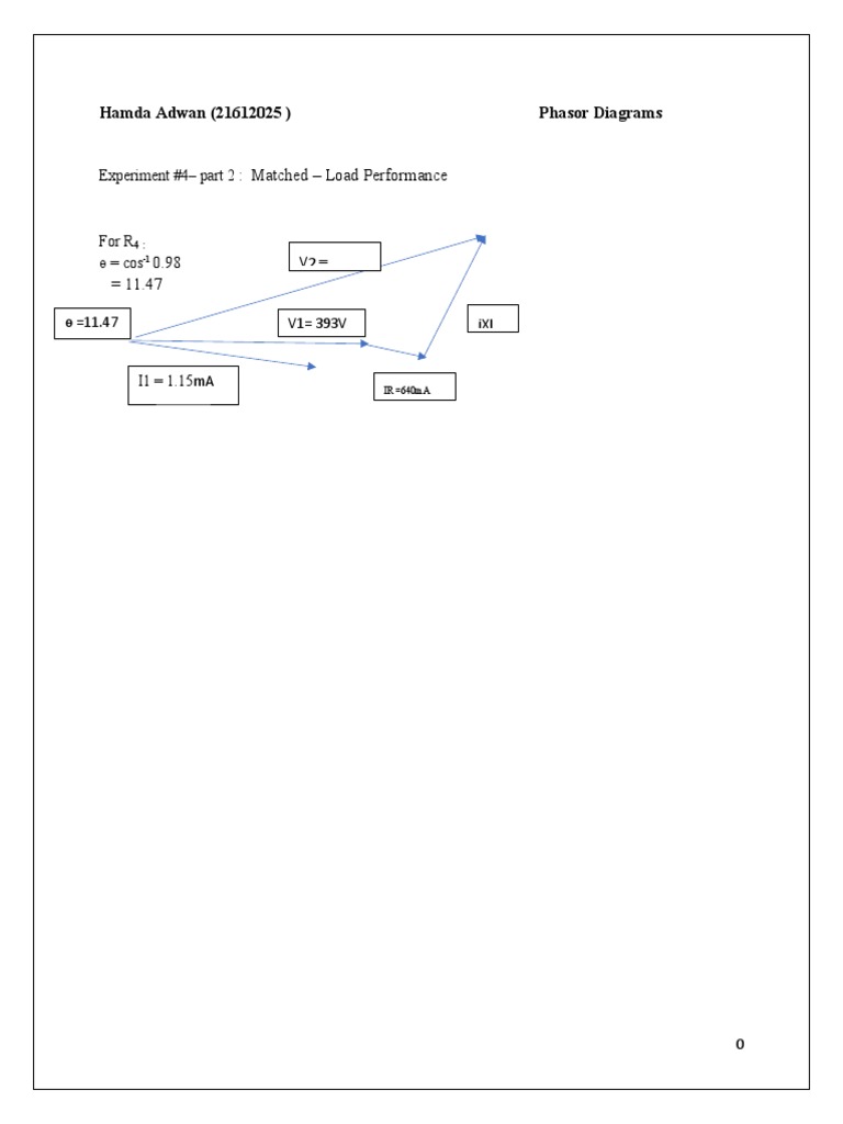 Phasor Diagram | PDF | Electrical Engineering