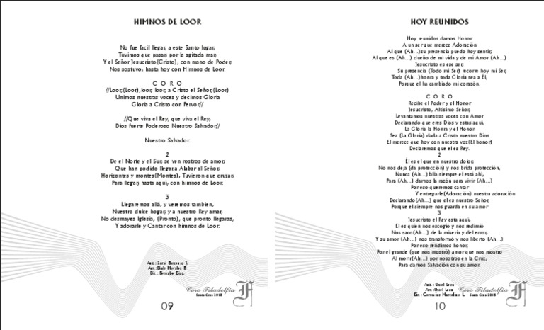 Himnos de Loor Hoy Reunidos | PDF | Cristo (título) | Jesús