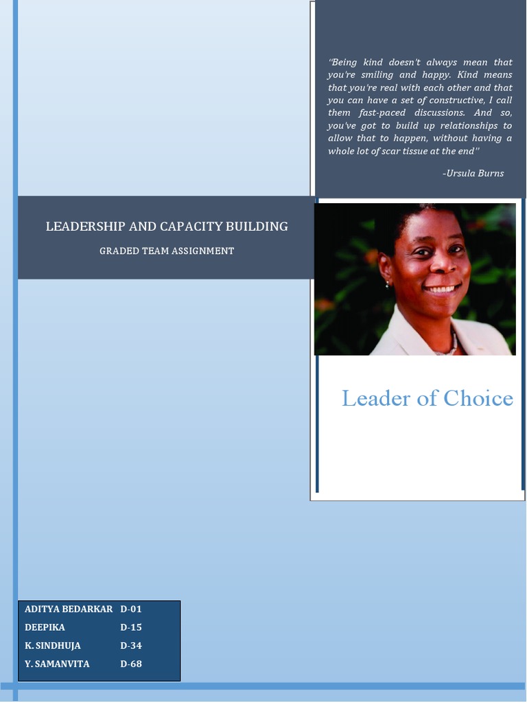 Leader of Choice: Leadership and Capacity Building | Download Free PDF ...