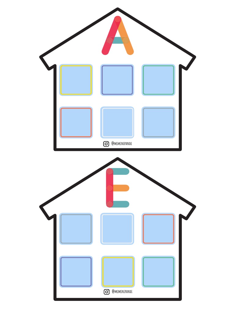 Casitas de Las Vocales @miminipandi PDF | PDF