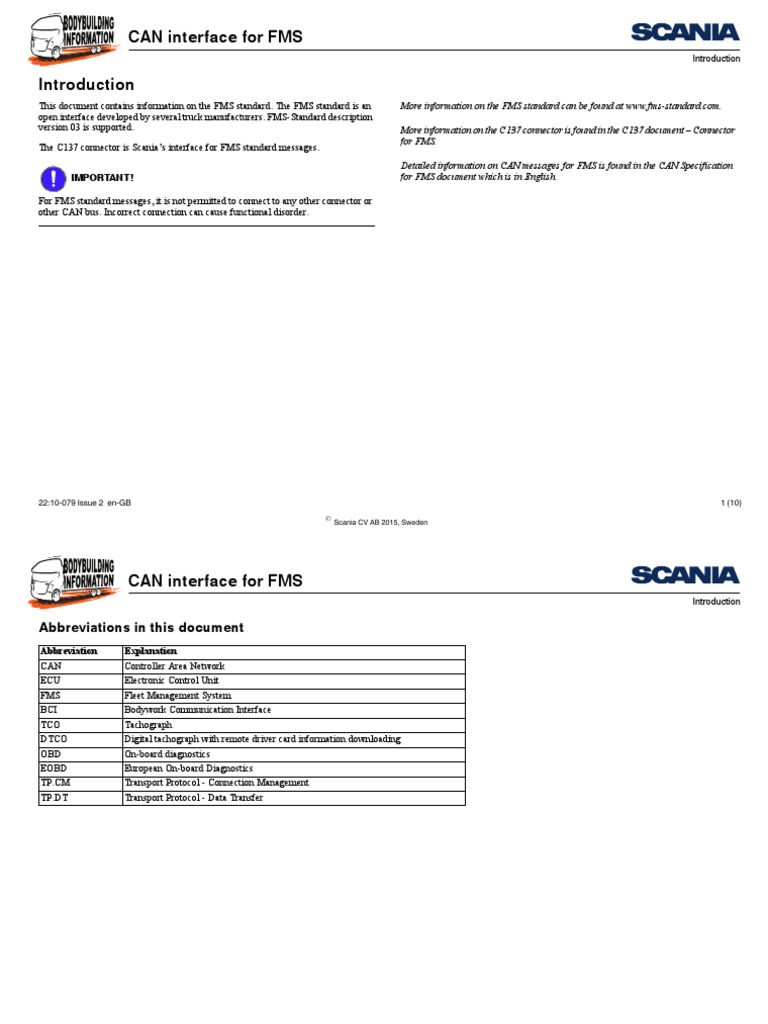 CAN Interface For FMS: Important! | PDF | Electrical Engineering ...