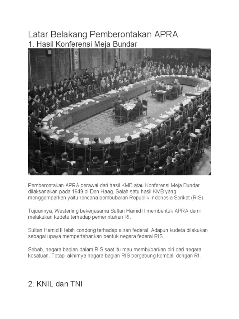 Pemberontakan APRA: Latar Belakang dan Tujuan | PDF