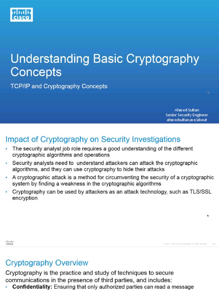 04 - Understanding Basic Cryptography Concepts | PDF