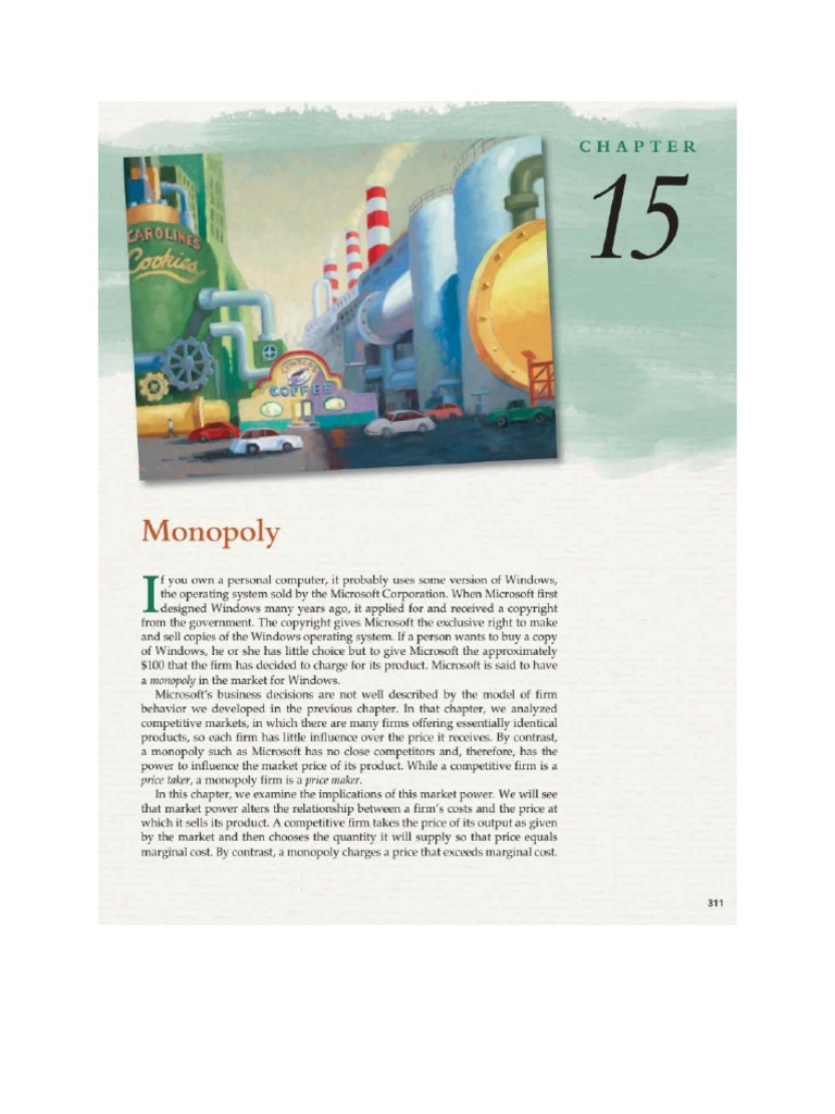 Chapter 15 Monopoly PDF | PDF