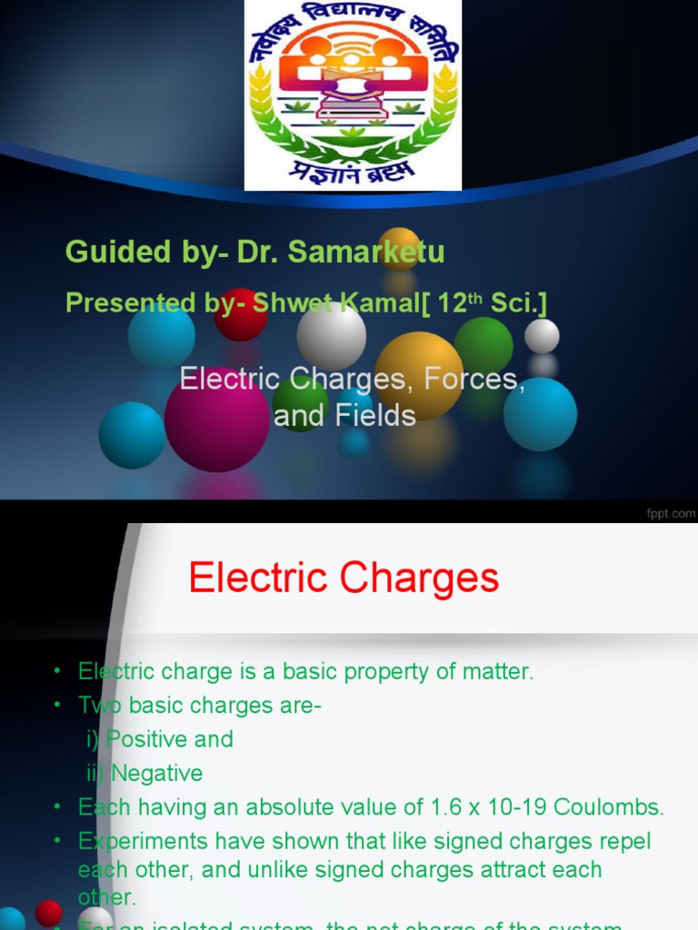 Electric Charges, Forces, and Fields Explained | PDF | Field (Physics ...