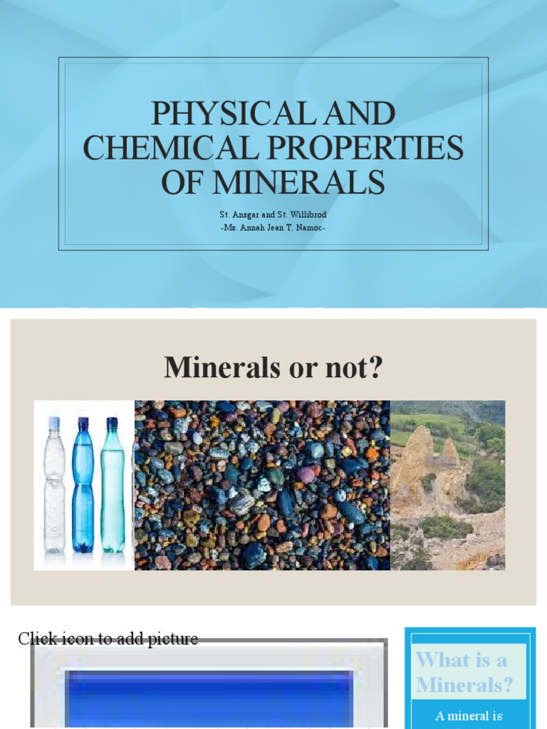 Physical and Chemical Properties of Minerals | PDF | Minerals ...