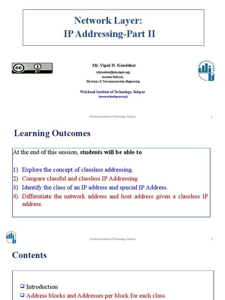 Ppt5 Network Layer Ip Addressing Ii Pdf Data Transmission Network Layer Protocols