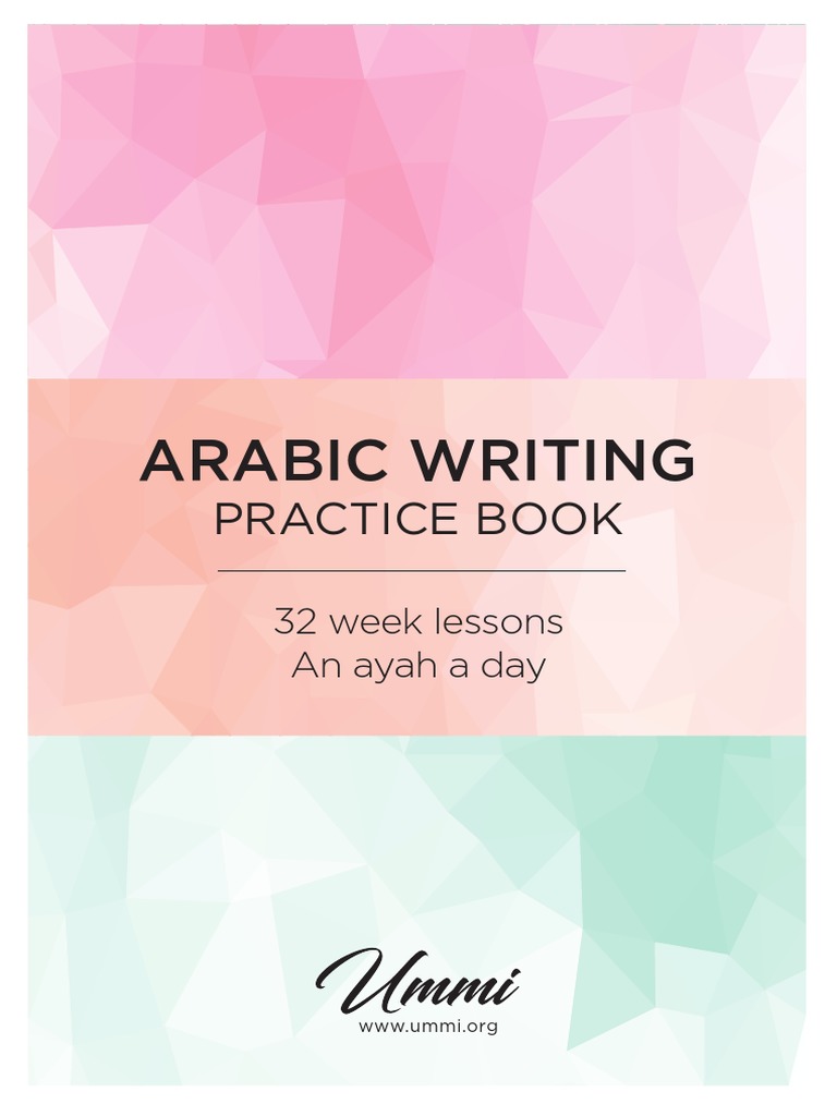 Arabic Writing Practice Book PDF | PDF