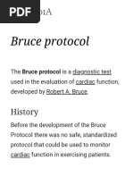 Bruce Protocol Stress Test | PDF | Treadmill | Physical Exercise
