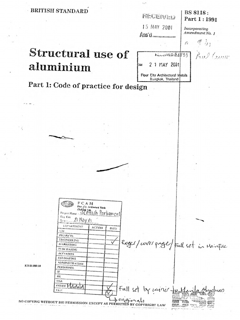 BS 8118 Red - Aluminum PDF | PDF