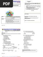 Grade 7 Math Learning Module, First Quarter | PDF | Subtraction ...