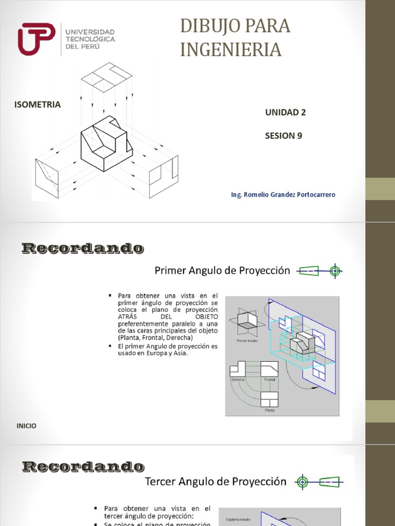 I05N PPT SEMANA 9 Isometria PDF | PDF