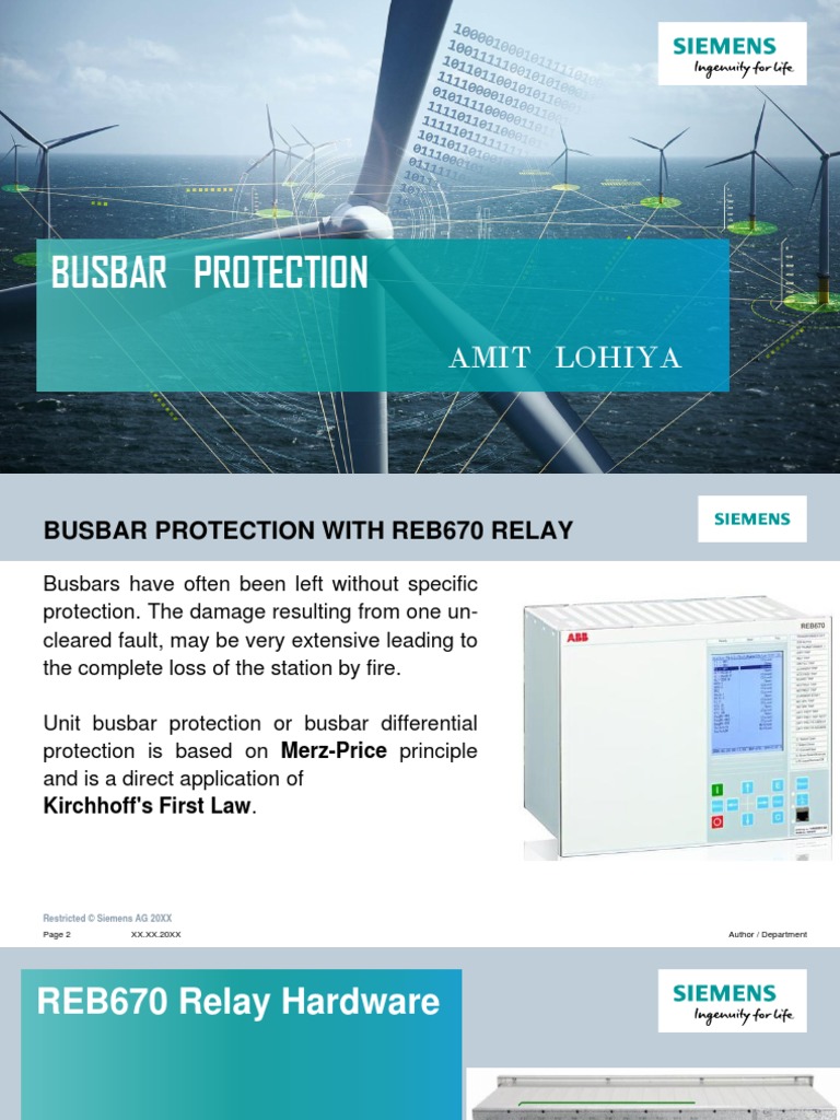 04 Busbar Protection | PDF | Relay | Manufactured Goods