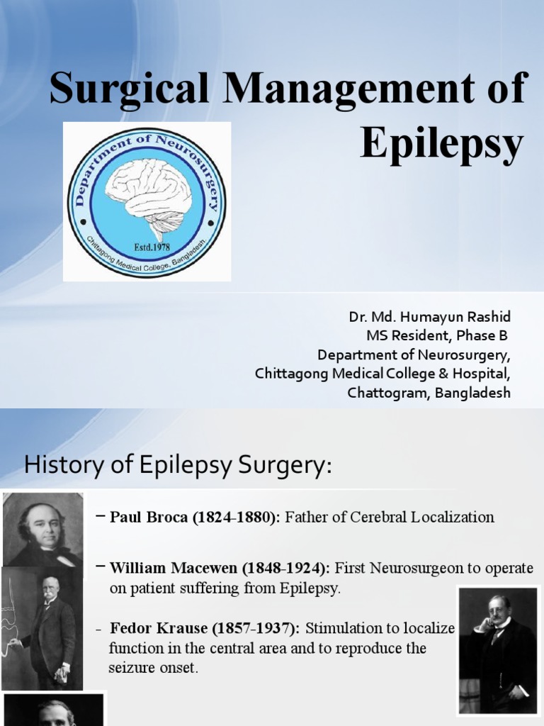 Surgical Management of Epilepsy 9.12.18 | PDF | Epilepsy ...