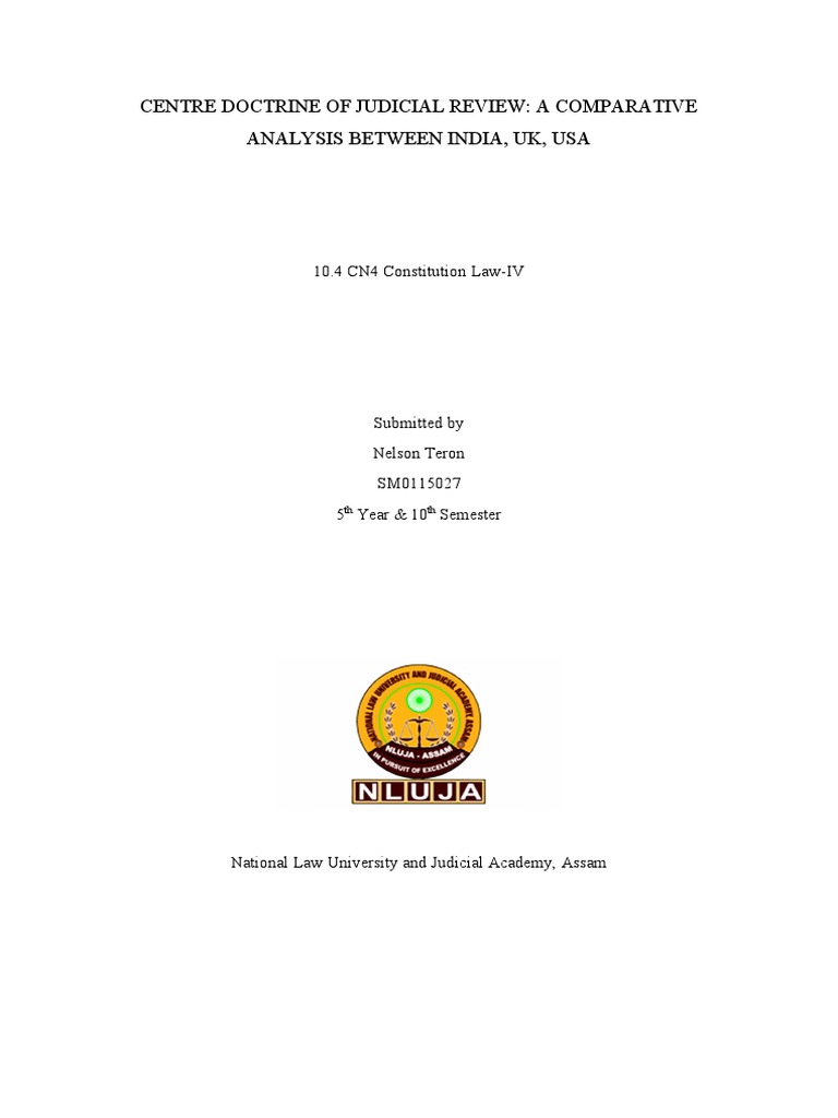 Constitution Full Project | PDF | Judicial Review | Article Three Of ...