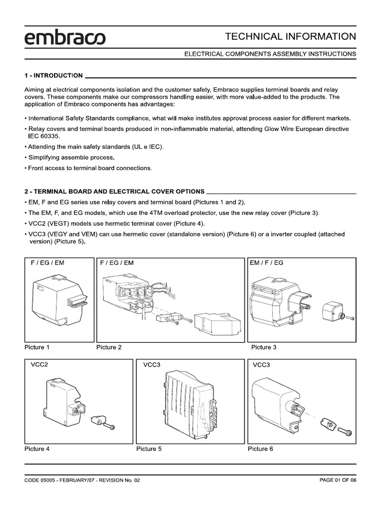 Embraco Technical Information PDF | PDF